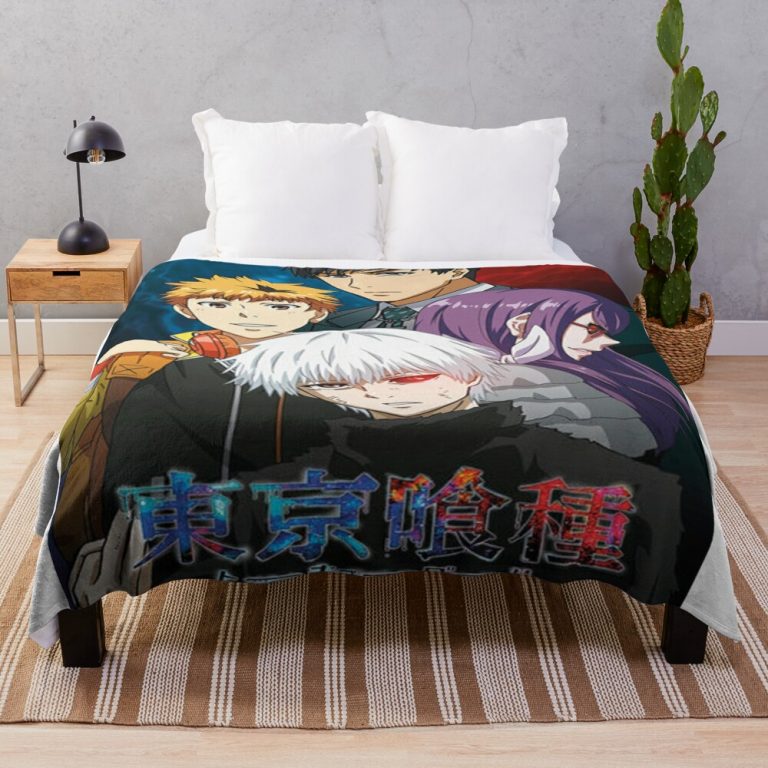 Tokyo Ghoul Characters Throw Blanket Tokyo Ghoul Merch Store